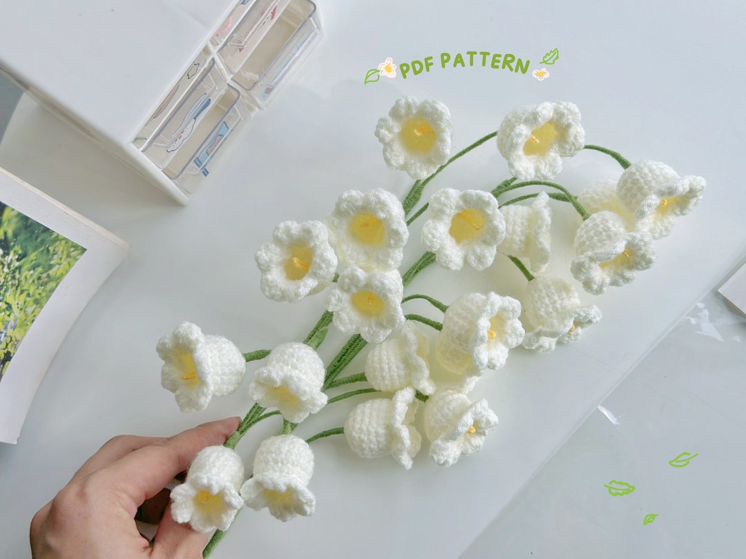 Bell Flower Crochet Pattern, Crochet Flower Bouquet Pattern, Crochet ...