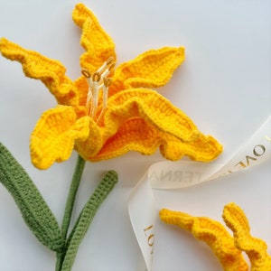 Iris Flower Crochet Pattern, Crochet Flower Bouquet Pattern, Crochet ...