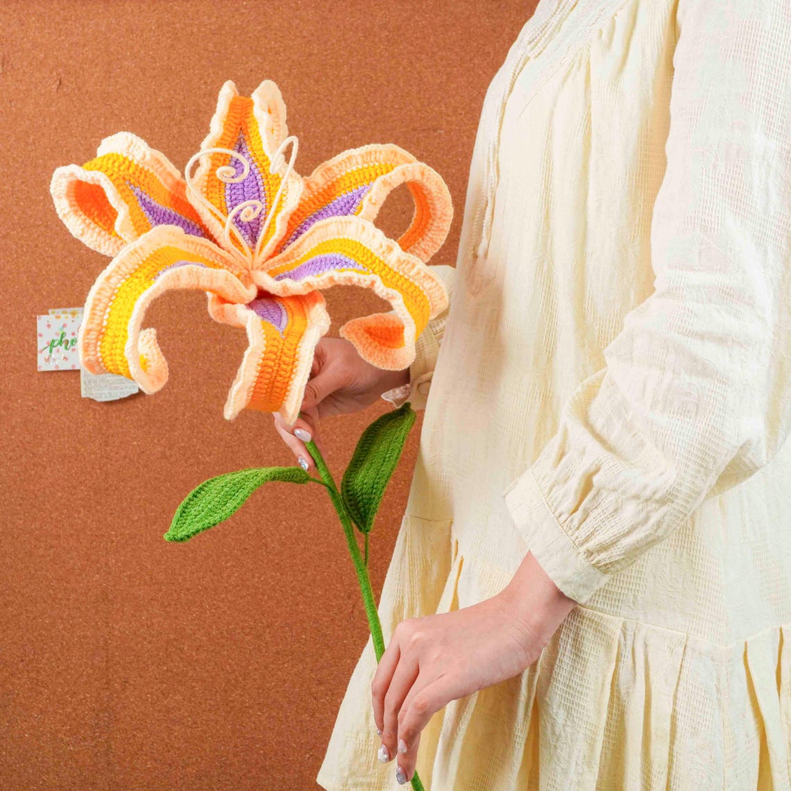 Giant Lily Flower Crochet Pattern, Flower Crochet Pattern, Rose Lily ...