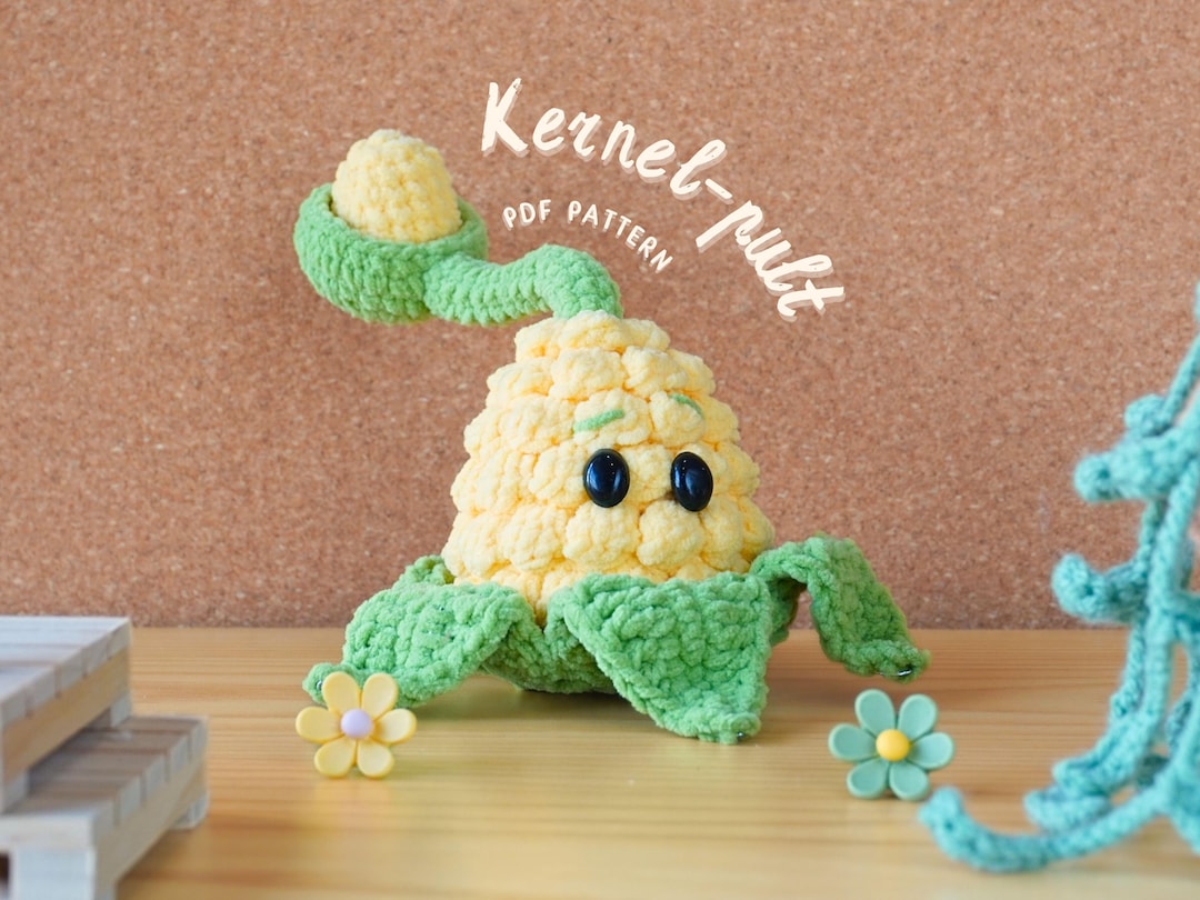 Golden Kernel Cannon Amigurumi Crochet Pattern, Garden Defender ...