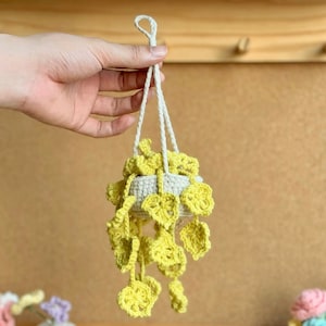 Drooping Leave Crochet Pattern, Hanging Plant Crochet Pattern, Crochet ...