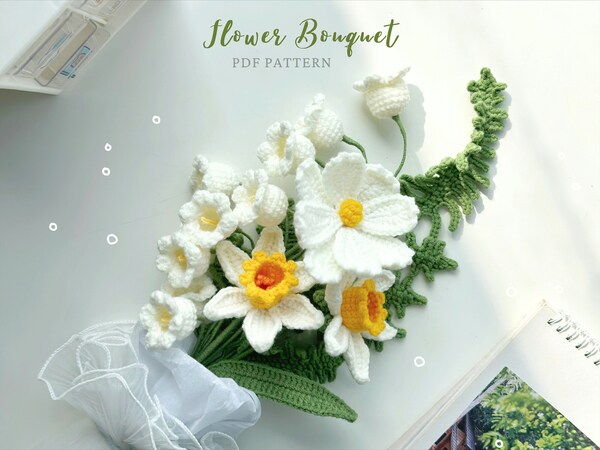 Crochet Branch Pattern. Crochet Twig Tutorial. Flower Applique Pattern ...