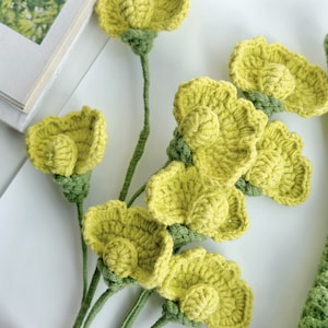 Sweet Pea Flower Crochet Pattern, Crochet Flower Bouquet Pattern ...
