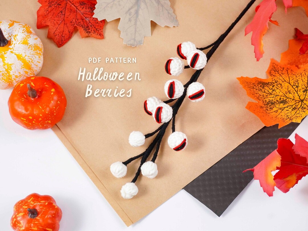 Halloween Berries Crochet Pattern, Halloween Crochet Pattern, Crochet ...