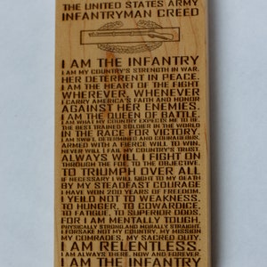 Infantryman's Creed US Army Infantry SVG Only Digital Download - Etsy