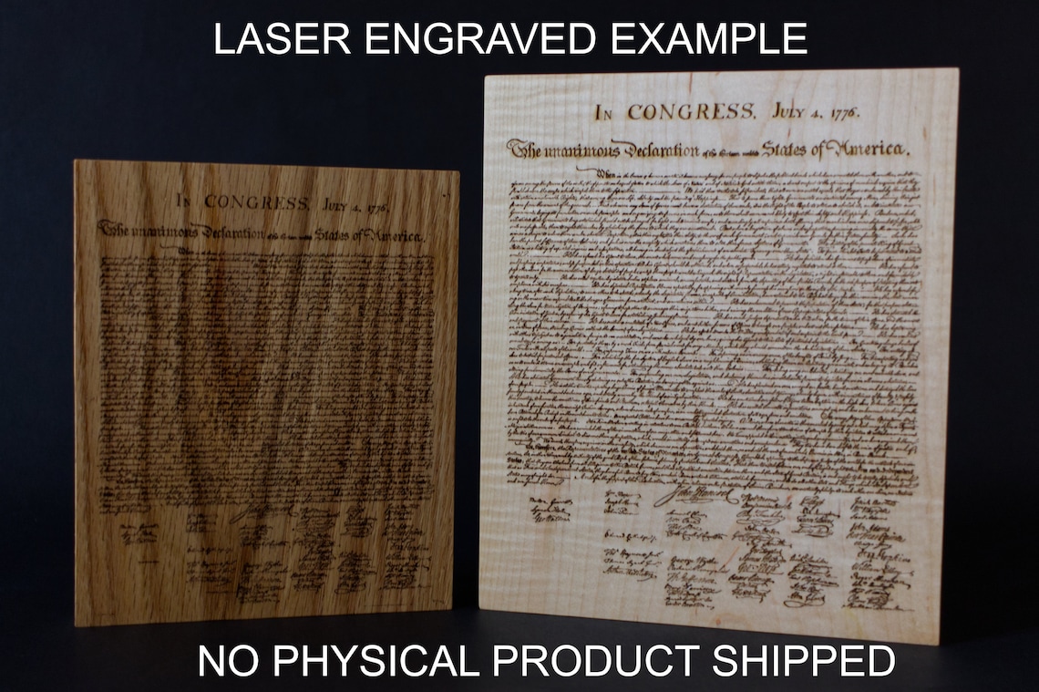 Declaration of Independence - SVG PNG DXF - Digital Download - Etsy