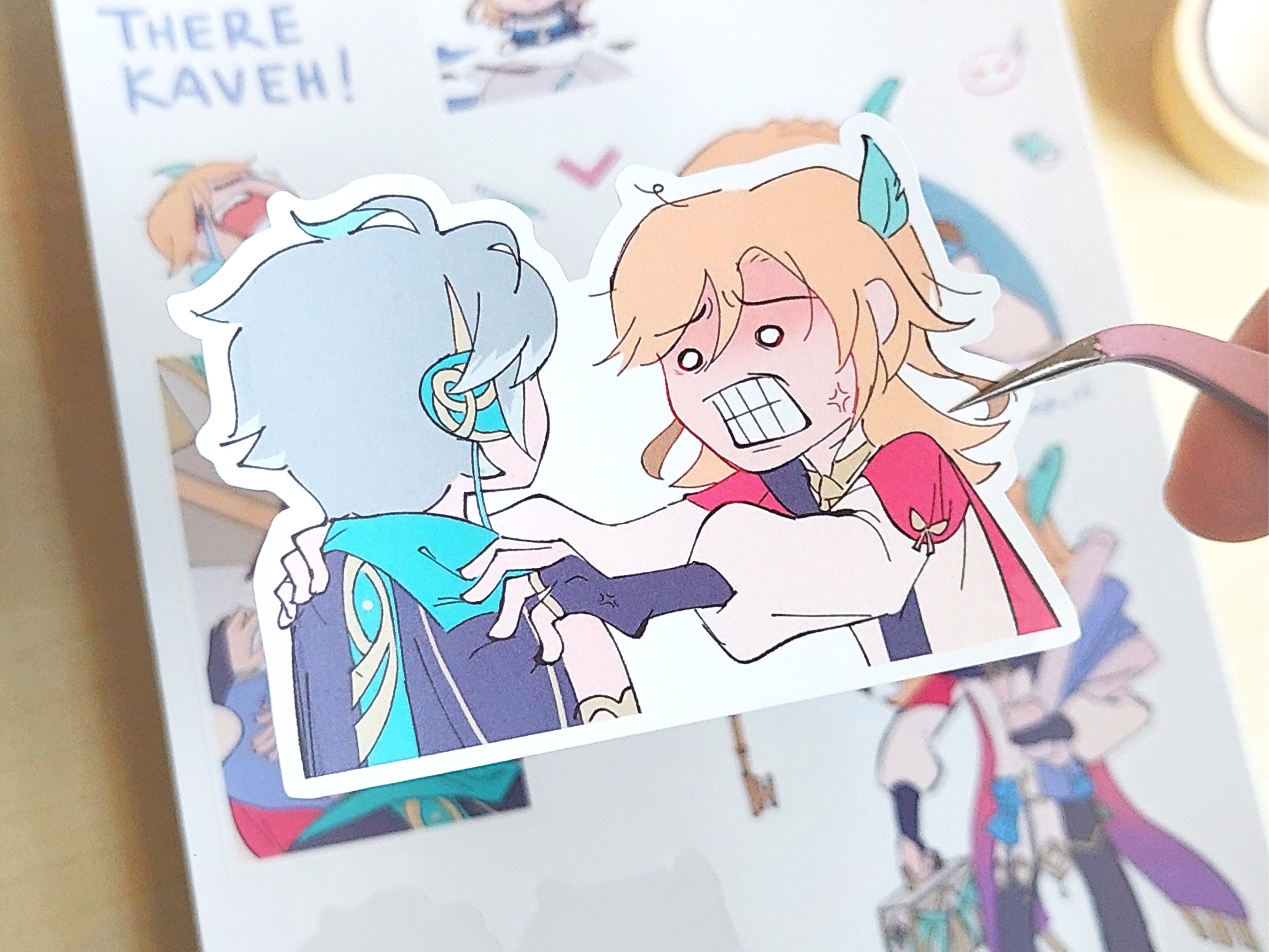Kaveh Sticker Sheet A6 | Genshin Impact | Stickers | Alhaitham ...