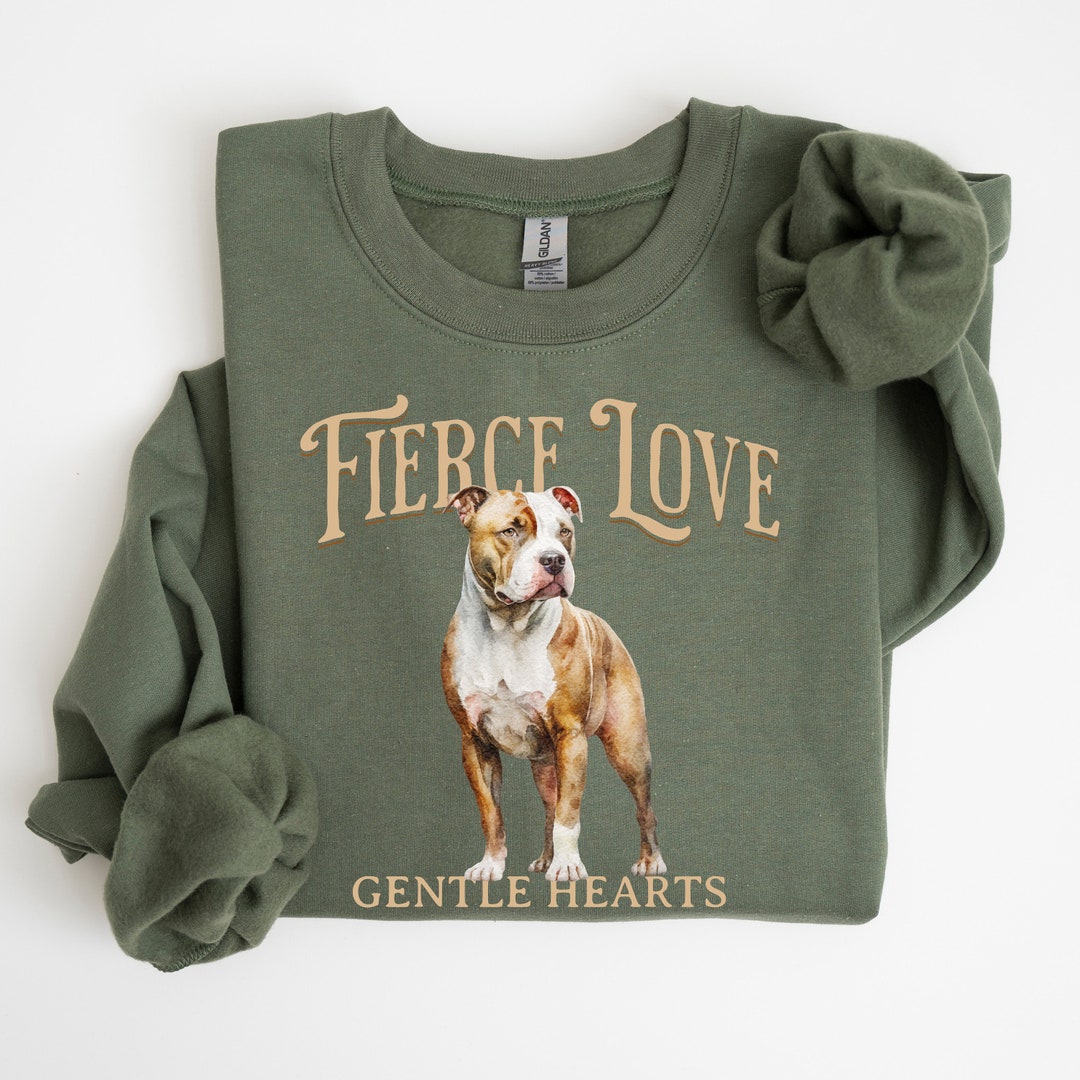 Pit Bull Sweatshirt for Pittie Owner Bully Sweater APBT Lovers Gift for ...
