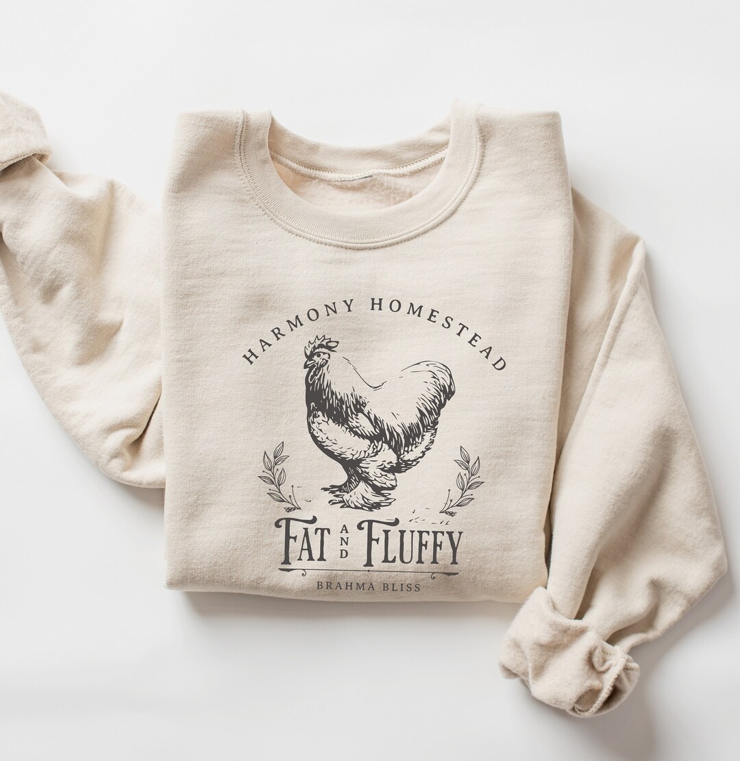 Cozy Funny Chicken Sweatshirt Gift Brahma Lover Sweater Farm Life ...