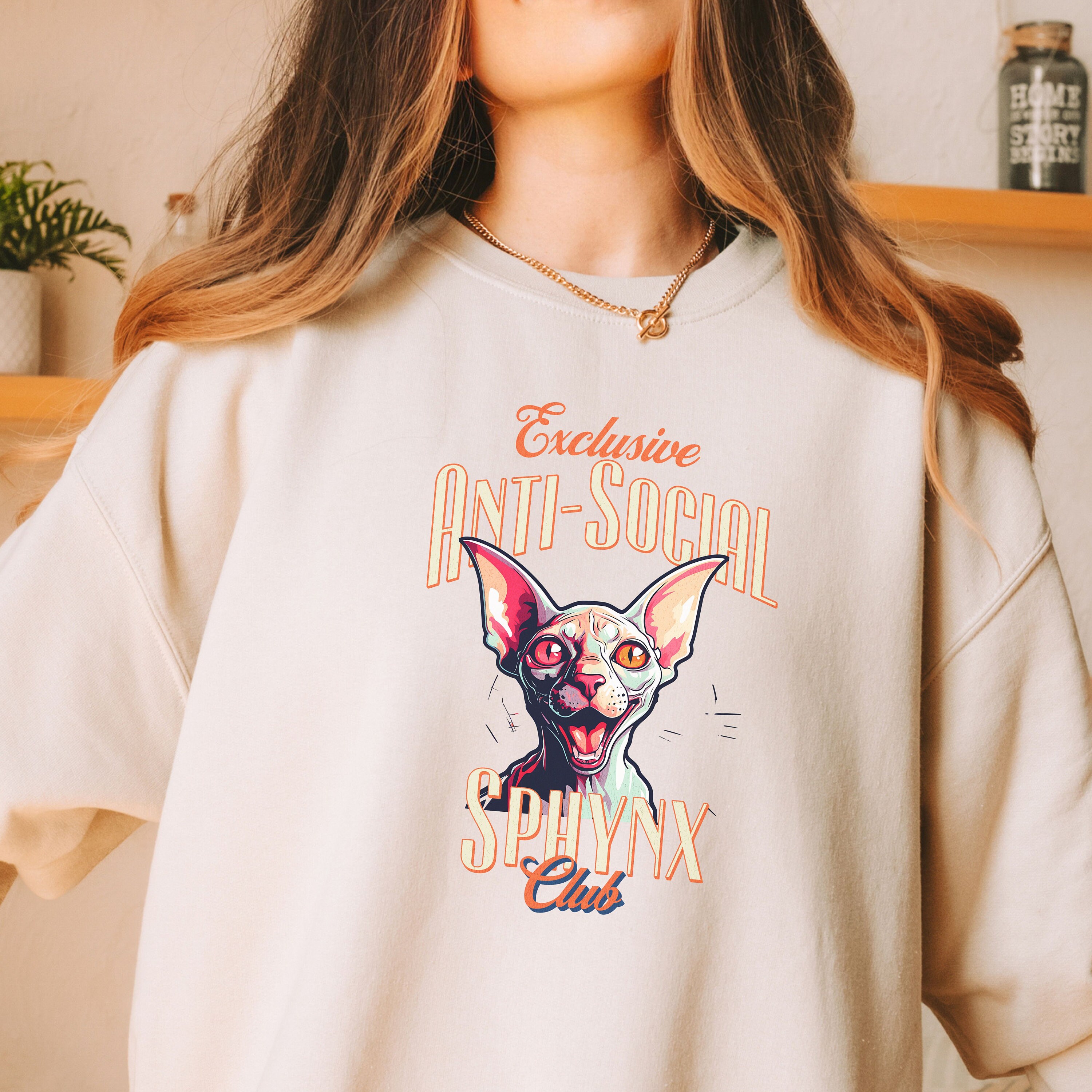 Sphynx Cat Sweater, Custom Cat Shirt, Sphynx Cat Clothes,cat Mom ...