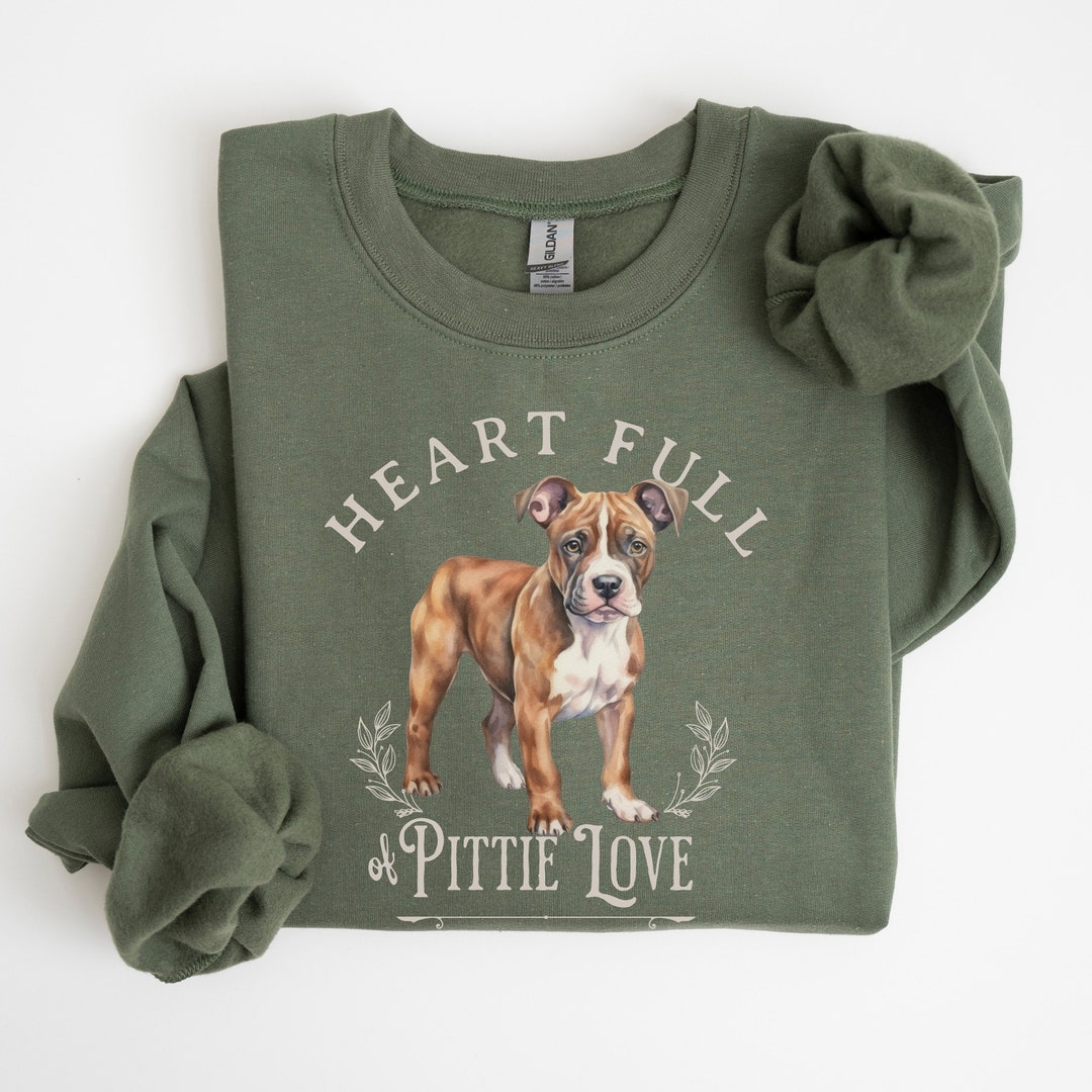 Pit Bull Sweatshirt for Pittie Owner Bully Sweater APBT Lovers Gift for ...