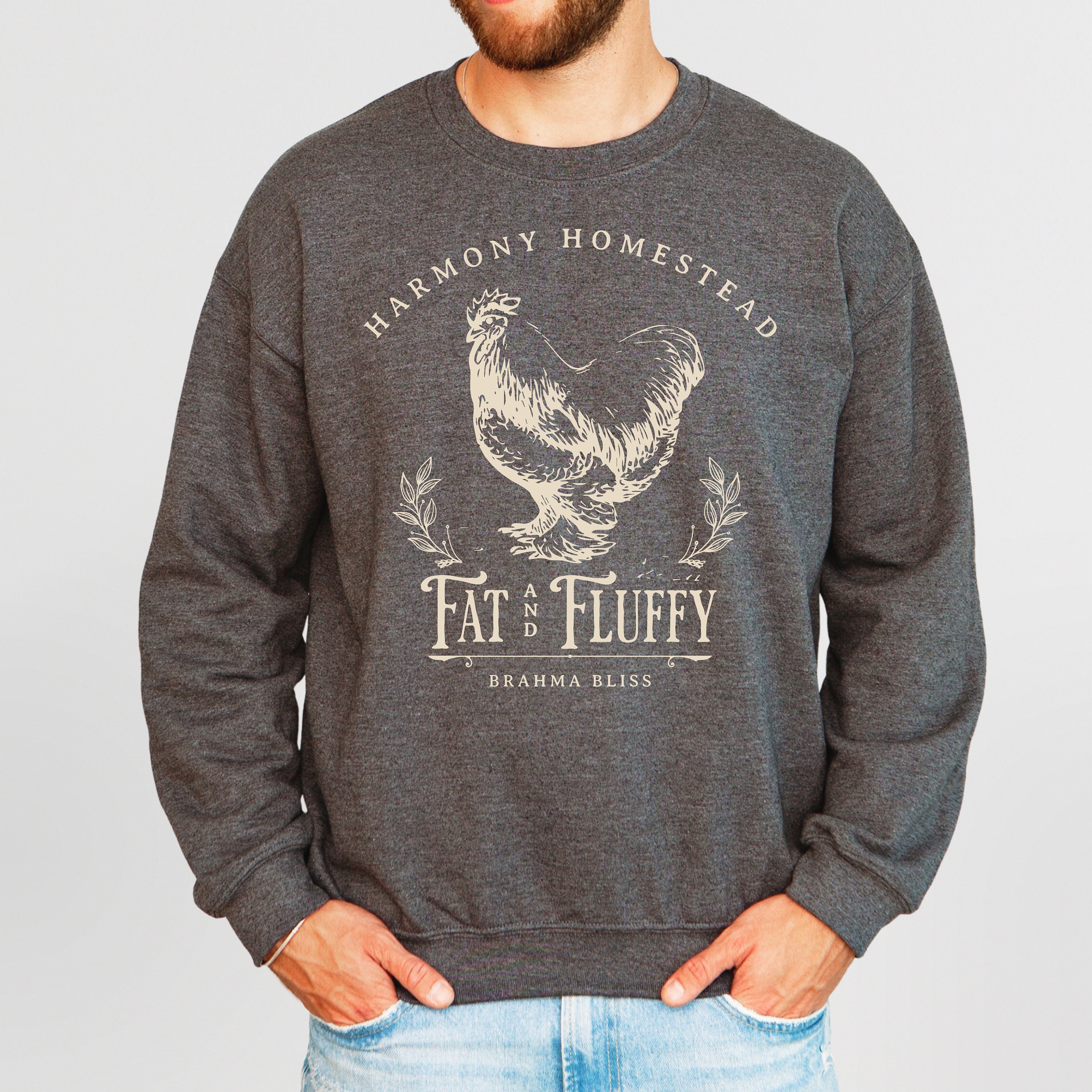 Cozy Funny Chicken Sweatshirt Gift Brahma Lover Sweater Farm Life ...