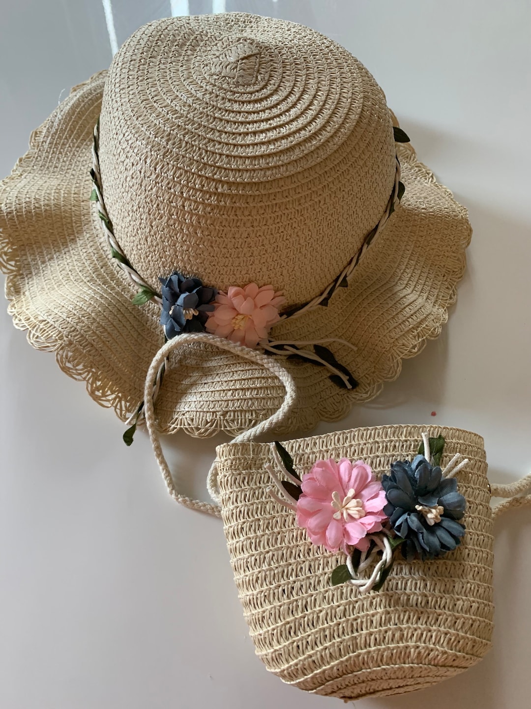 Set Sun Hat Whit Bag / Summer/ Gifts Ideas/ - Etsy