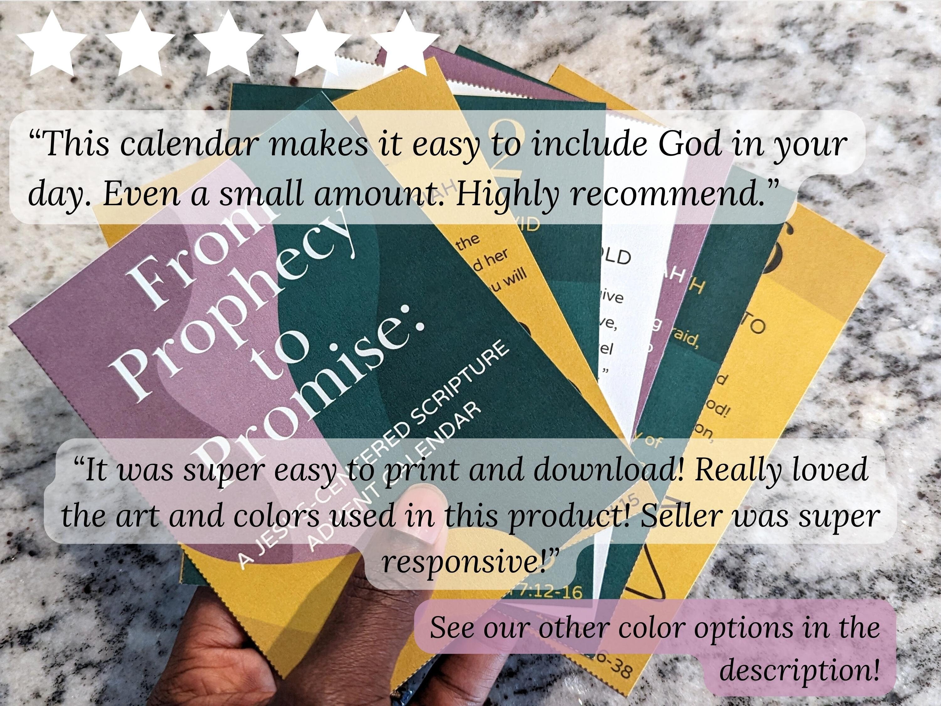 Christian Advent Calendar Bible Verses for Kids, Printable Christian ...