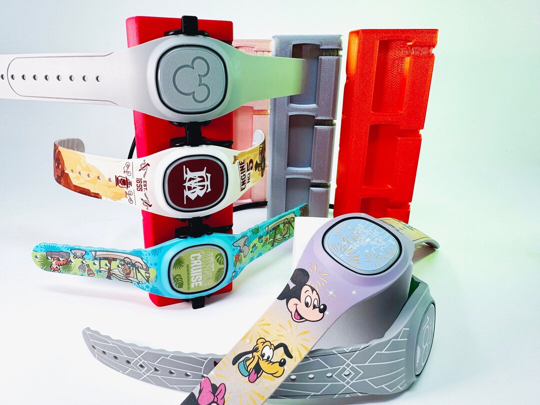3-slot Magicstand Charging Tower for Magicband+ | Compact Magic Band ...