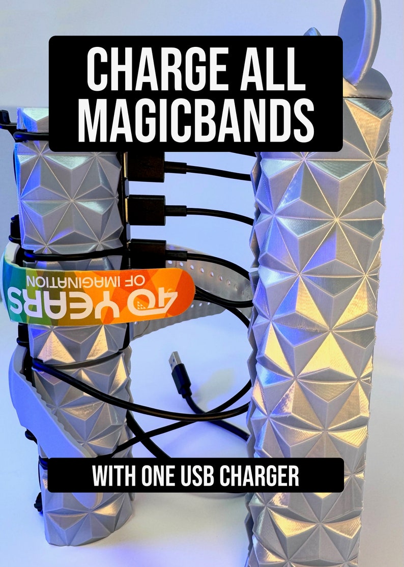 Geometric Magicstand Charging Tower for Magicband+ - Etsy