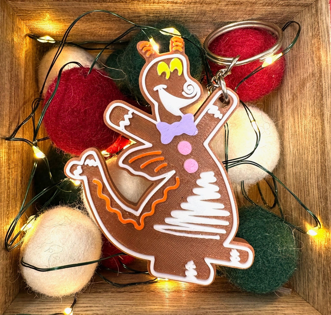 Gingerbread Figment Keychain - Etsy