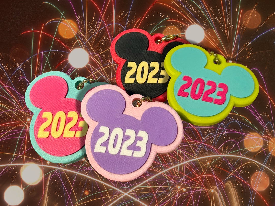 Mouse Ear 2023 & 2024 Keychains - Etsy