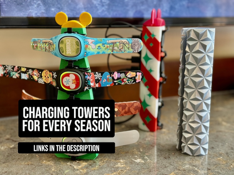 Geometric Magicstand Charging Tower for Magicband+ - Etsy