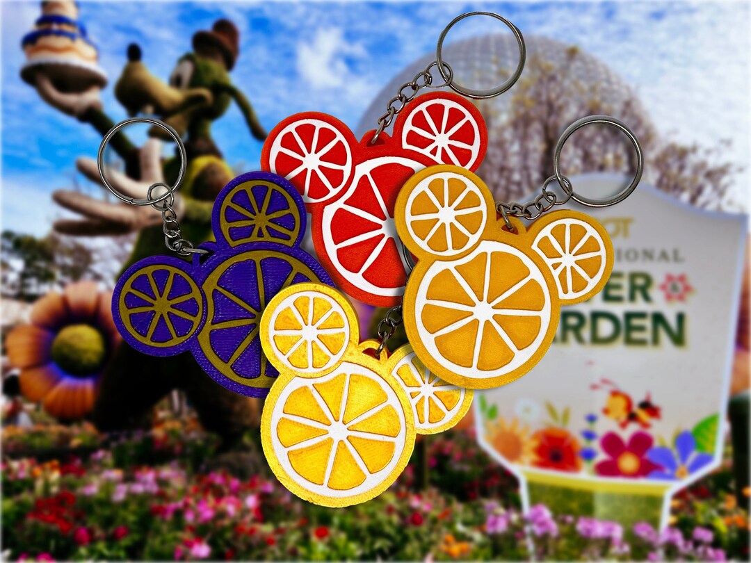 Mouse Ear Citrus Keychains - Etsy
