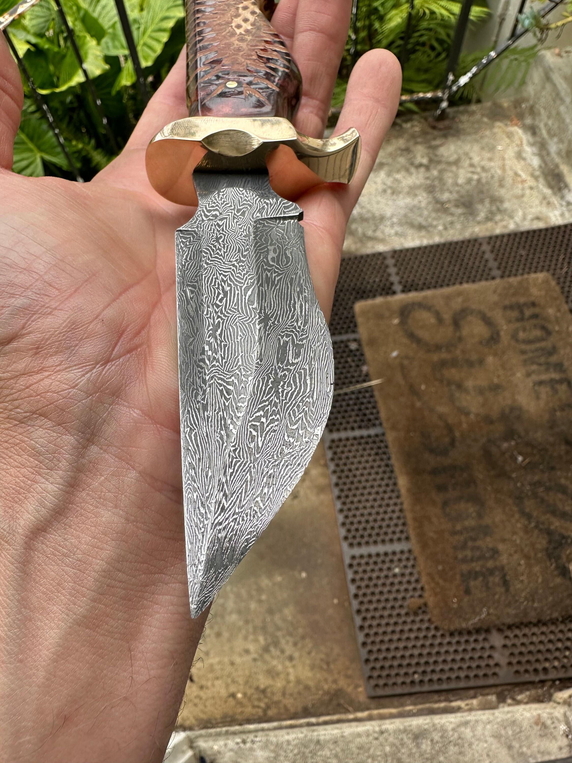 Hand Forged Damascus Carrying Knife - Etsy