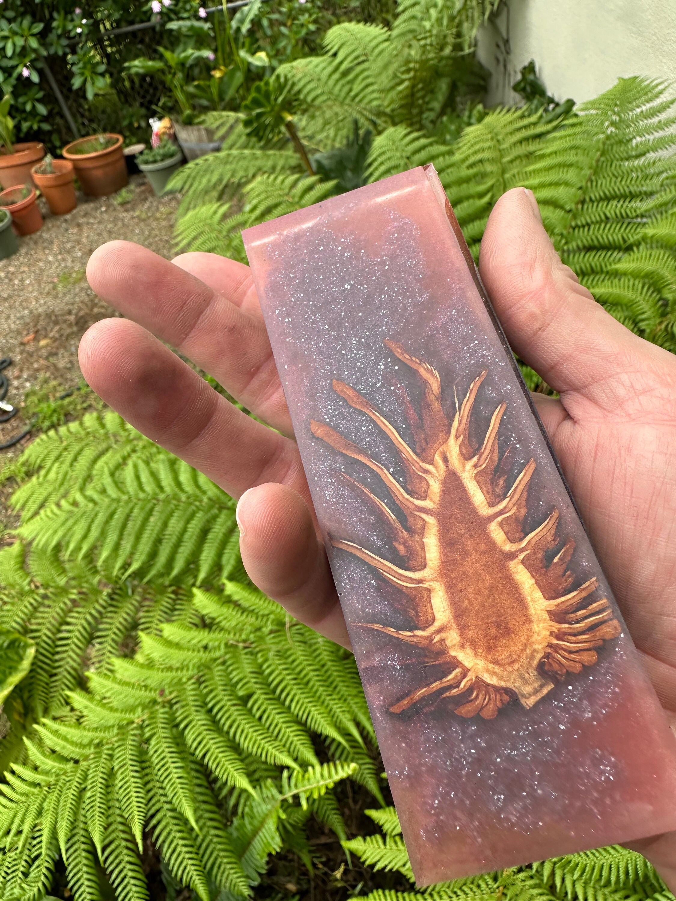 Pine Cone and Resin Hybrid Handle Scales for Knife Making - Etsy