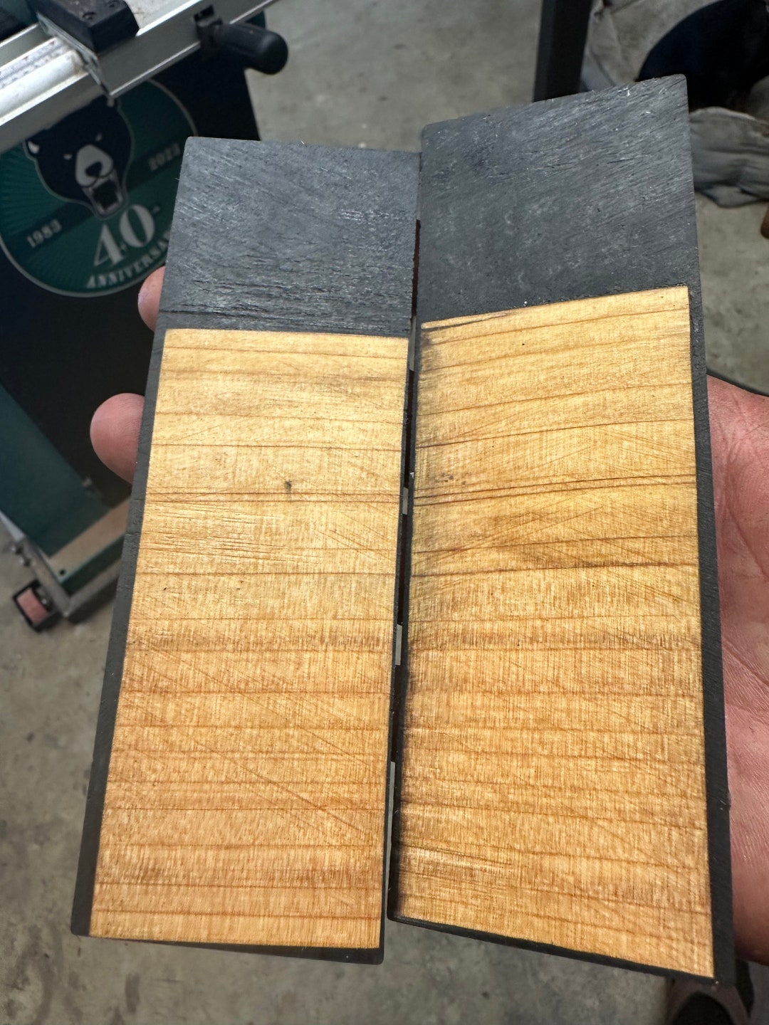 Cypress Wood and Resin Hybrid Handle Scales for Knife Making - Etsy