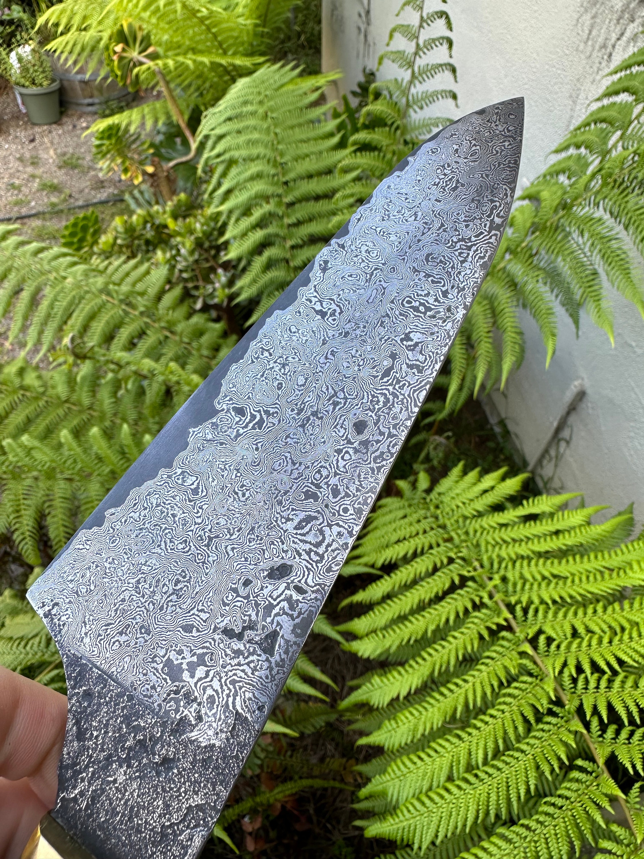 Hand Forged Damascus Chef’s Knife 8” - Etsy