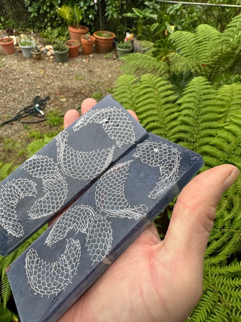 Honeycomb Aluminum Resin Handle Scales for Knife Making - Etsy