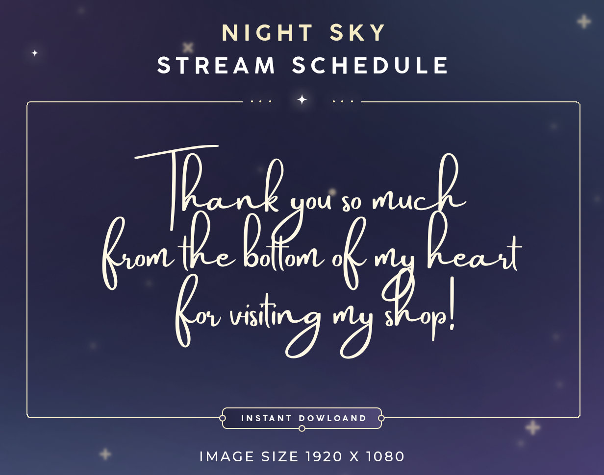 Mighty Galaxy Twitch Stream Schedule Weekly Template PSD CANVA - Etsy