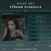 Green Night Sky Twitch Stream Schedule Weekly Template | PSD + CANVA - Etsy