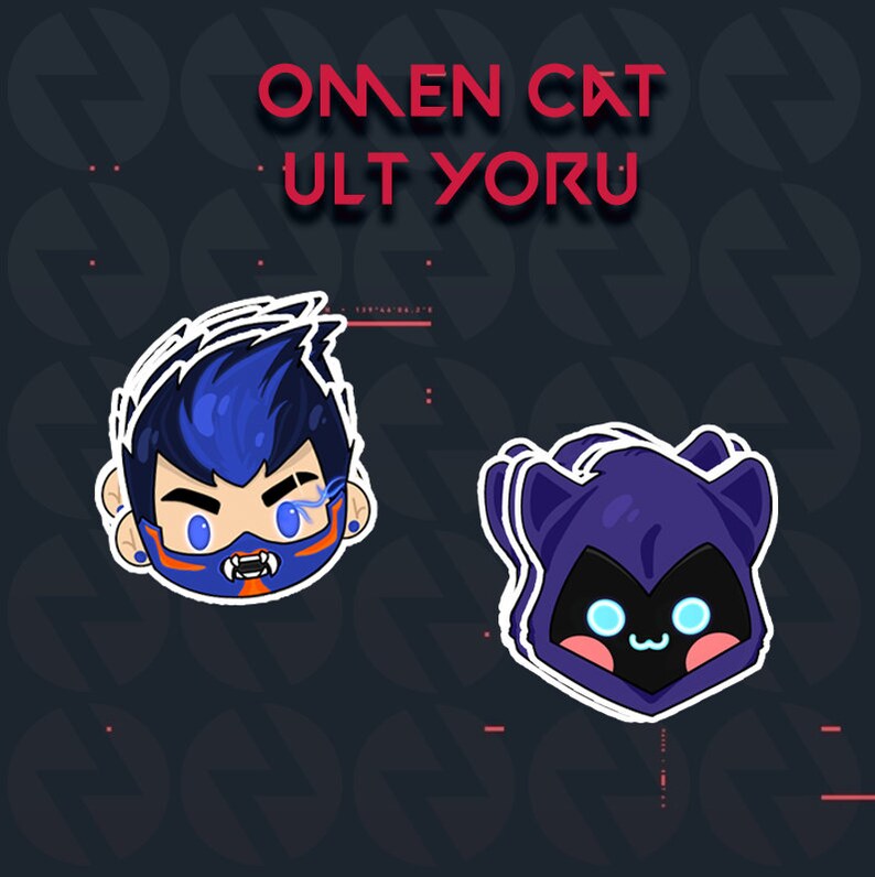 Kawaii Chibi Valorant Agent Stickers Matte Stickers Holo Stickers Decal ...