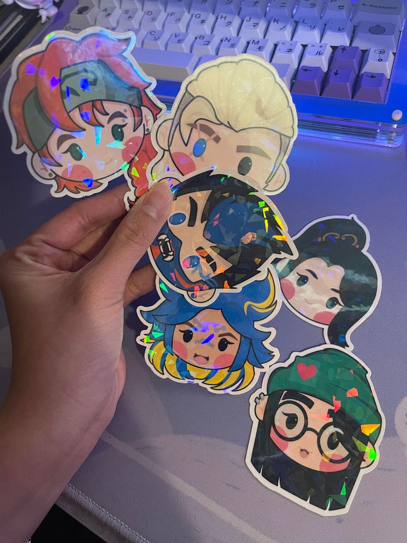 Kawaii Chibi Valorant Agent Stickers Matte Stickers Holo Stickers Decal ...