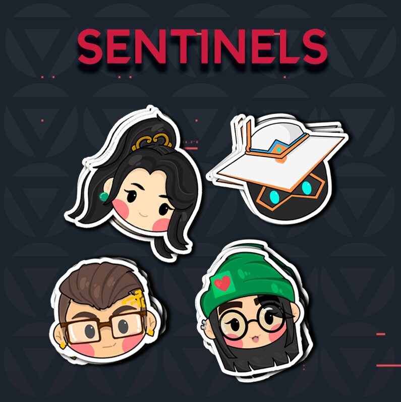 Kawaii Chibi Valorant Agent Stickers Matte Stickers Holo Stickers Decal ...