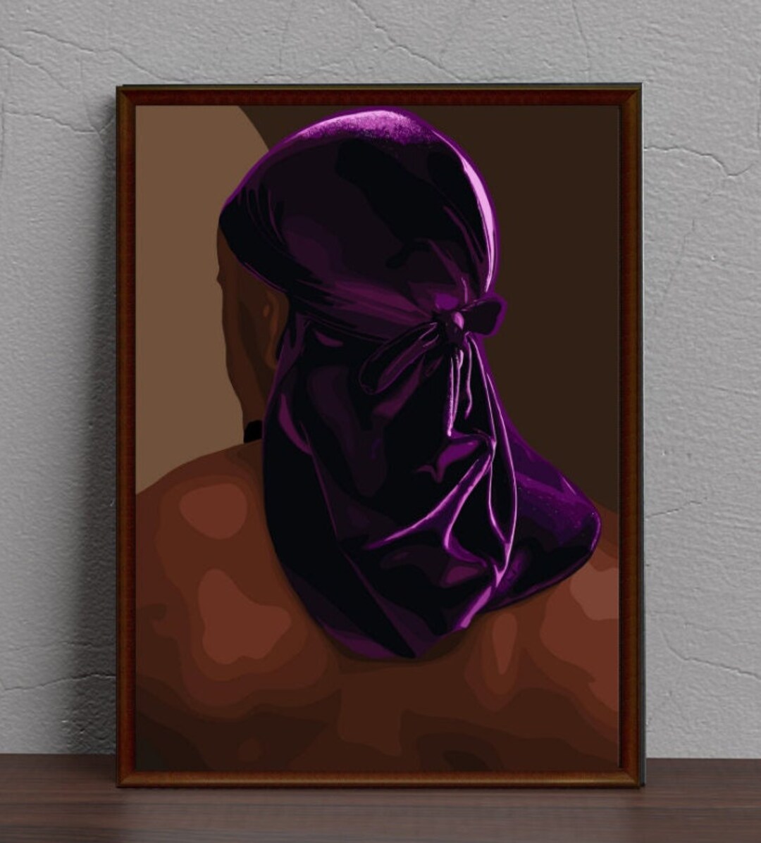 Purple Velvet Durag Art Print: Black Culture Illustration - Etsy