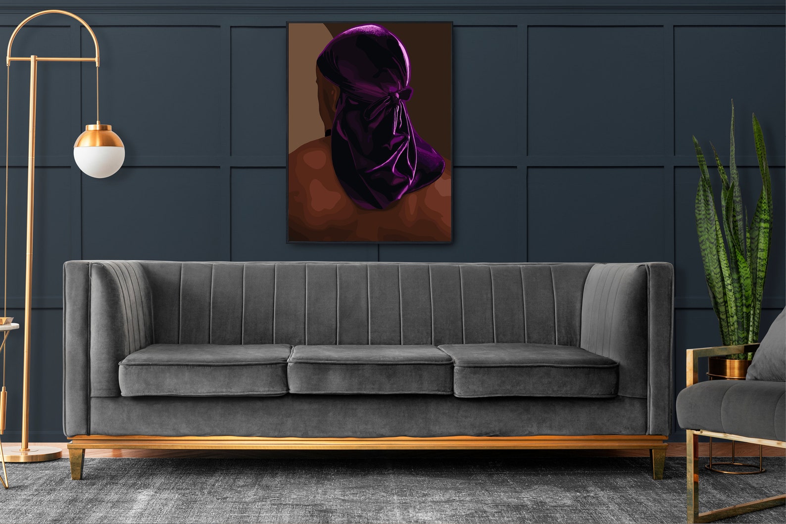 Purple Velvet Durag Art Print: Black Culture Illustration - Etsy