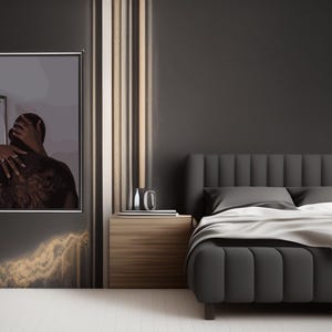 Black Love Art Print: Abstract Couple Illustration (digital Download ...