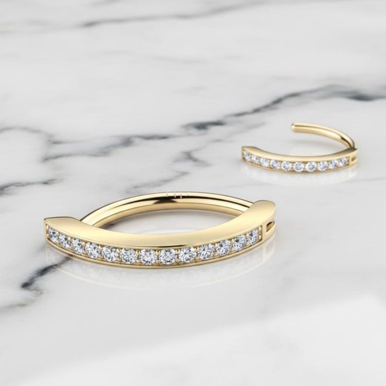 Belly Button Clicker Ring,piercing Jewelry Gold Piercing Jewelry,belly ...