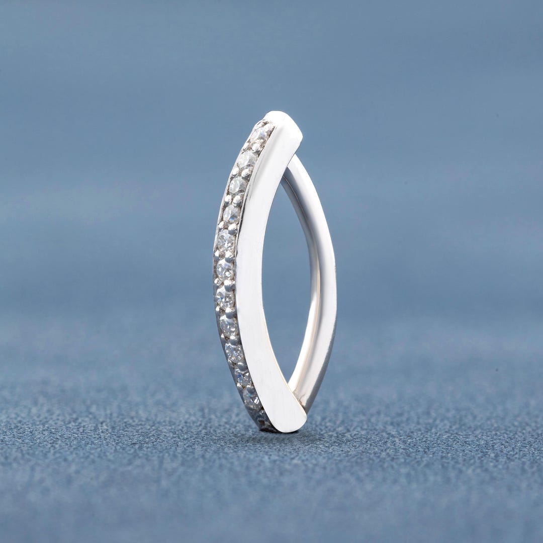 Naval Piercing Belly Clicker Ring for Navel Piercing | Gold Diamond ...