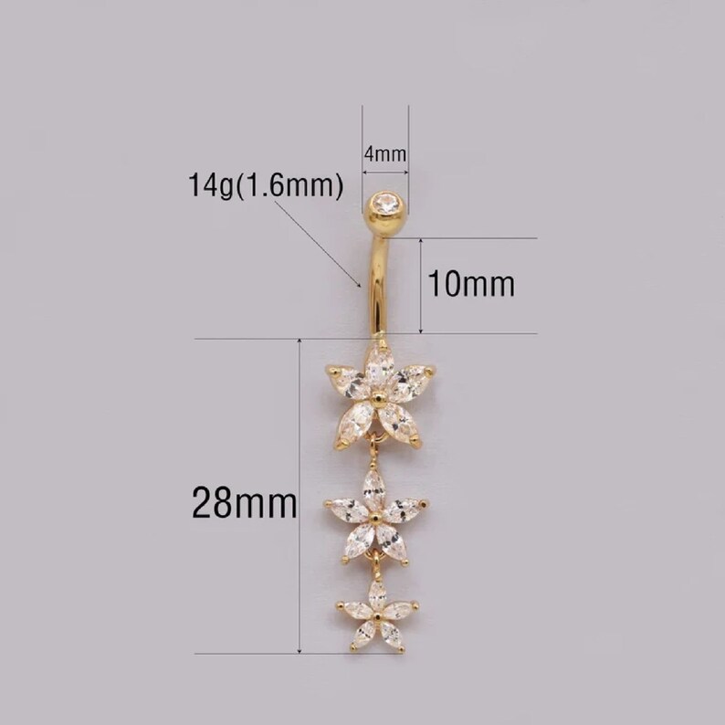 Dangle Belly Ring,belly Button Ring - Etsy