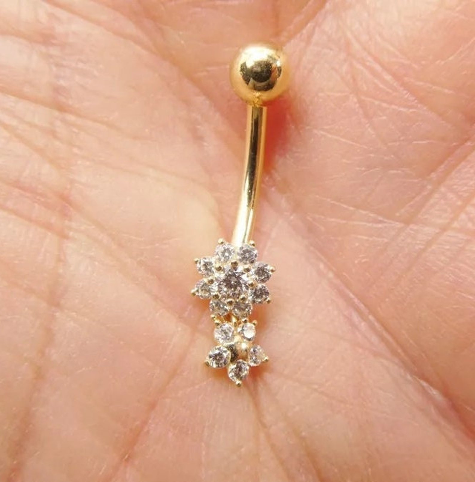 Dangling Halo Belly Botton Navel Ring,navel Piercing Belly Button ...