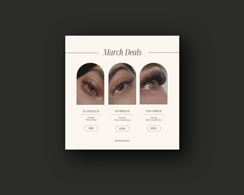 100 Lash Tech Instagram Post & Story Templates | Lash Artist | Lash ...