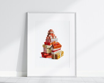 Present Pile Art - Etsy