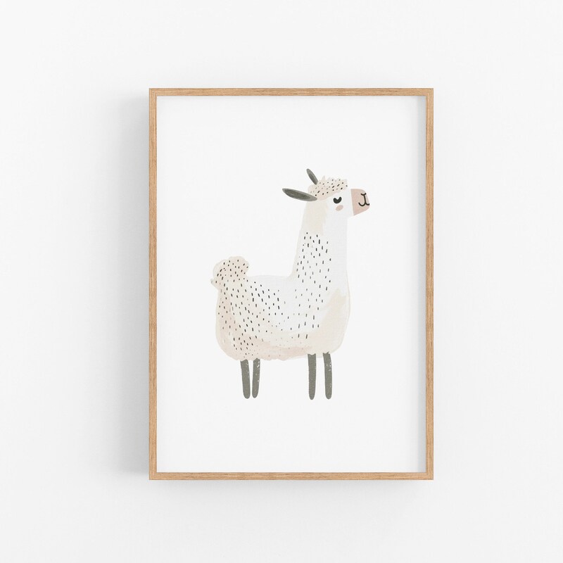 Llama Nursery Print - Etsy