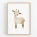 Goat Nursery Print | Printable Farm Nursery Decor, Farm Animals Poster ...