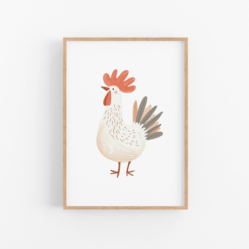 Chicken Print - Etsy