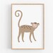 Monkey Print | Jungle Theme Nursery Prints, Safari Nursery Decor ...