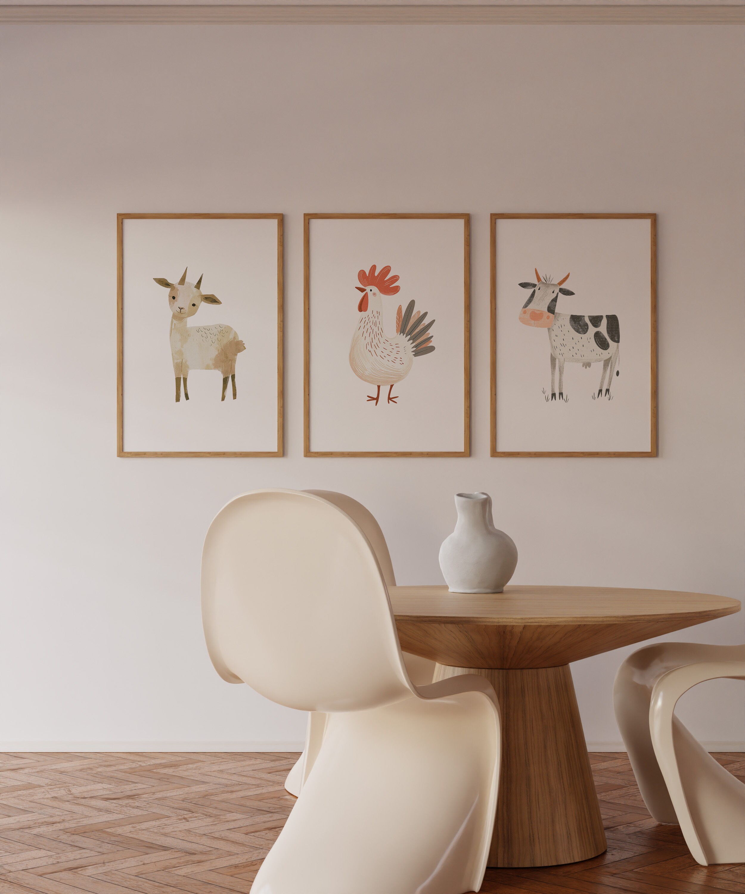 Barnyard Nursery Prints | Printable Farm Nursery Decor, Baby Farm ...