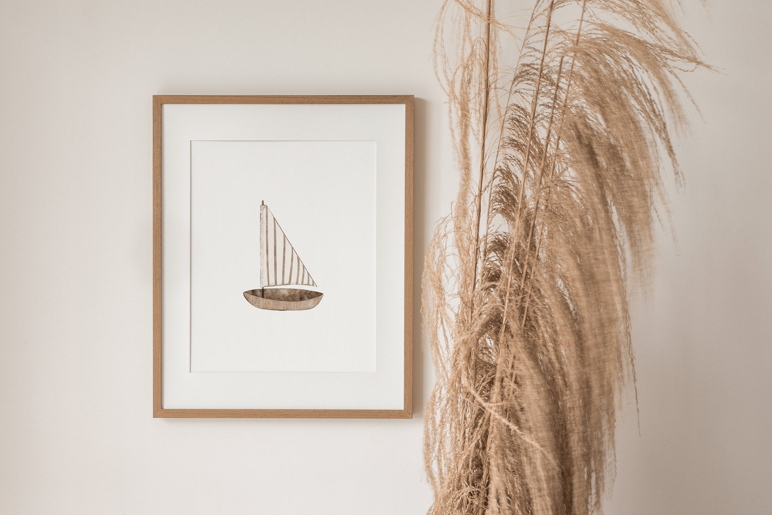 Sailing Boat Print | PRINTABLE Watercolor Sail Boat Wall Art, Gender ...