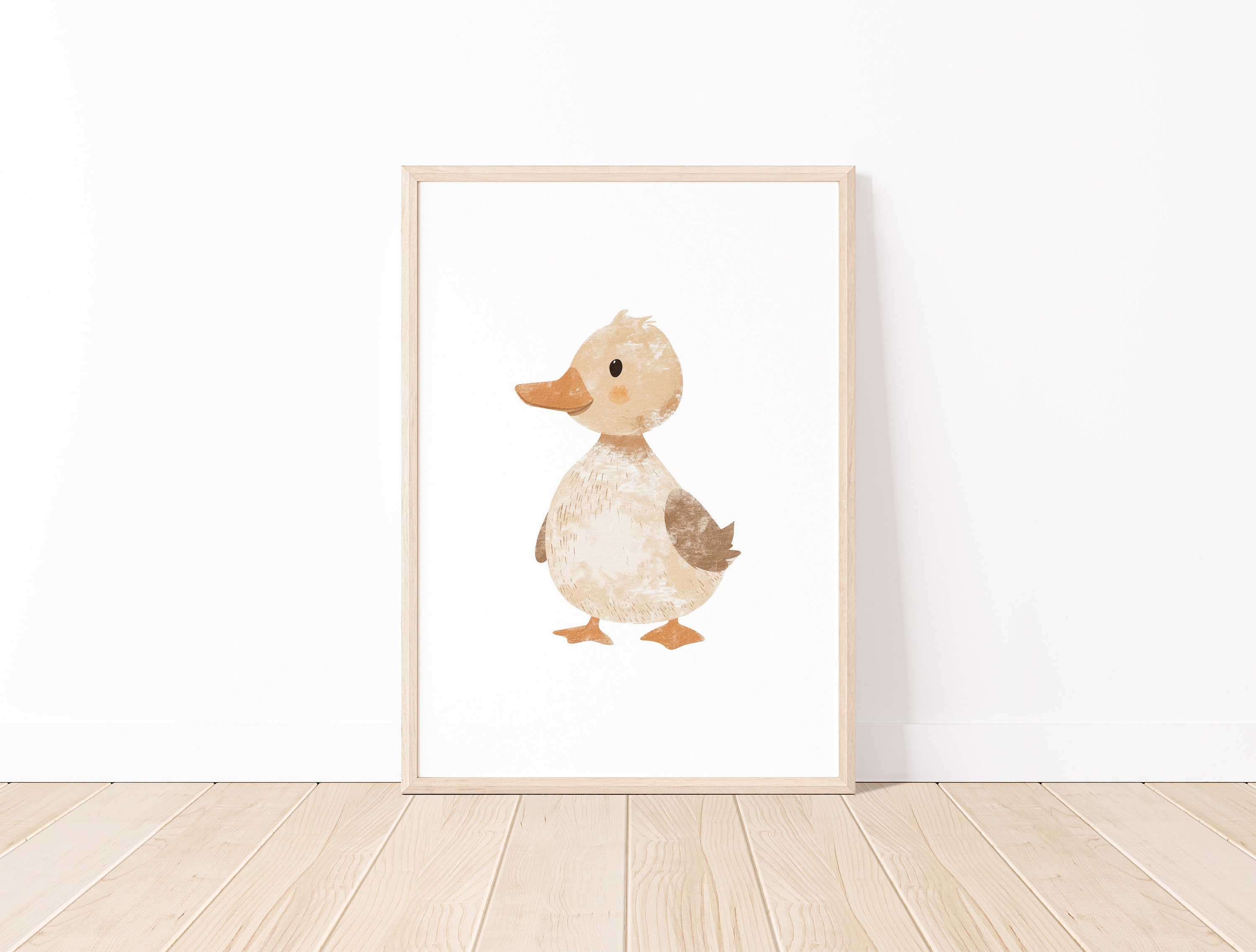 Duckling Nursery Print | Printable Farm Nursery Decor, Farm Animals ...